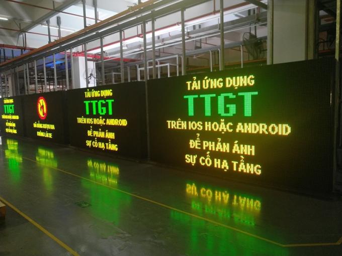 P20 LED Variable Message Sign Tunnel Warning Information Display