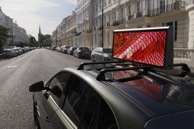 Full Color 3840Hz Taxi Roof LED Display Mobile Advertising Screens