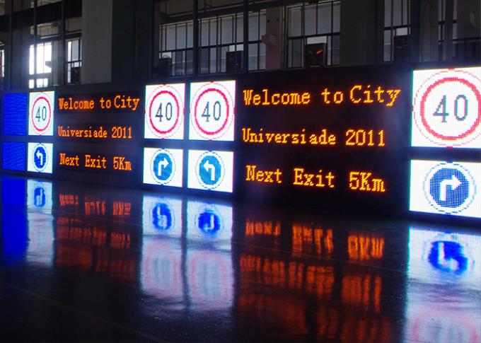 DIP P16 Motorway VMS Signs Safety Information Digital LED Board