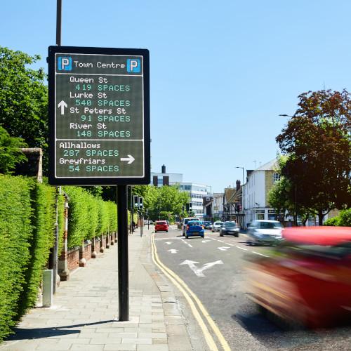 Outdoor P10 Parking LED Display EN12966 Car Counting Systems