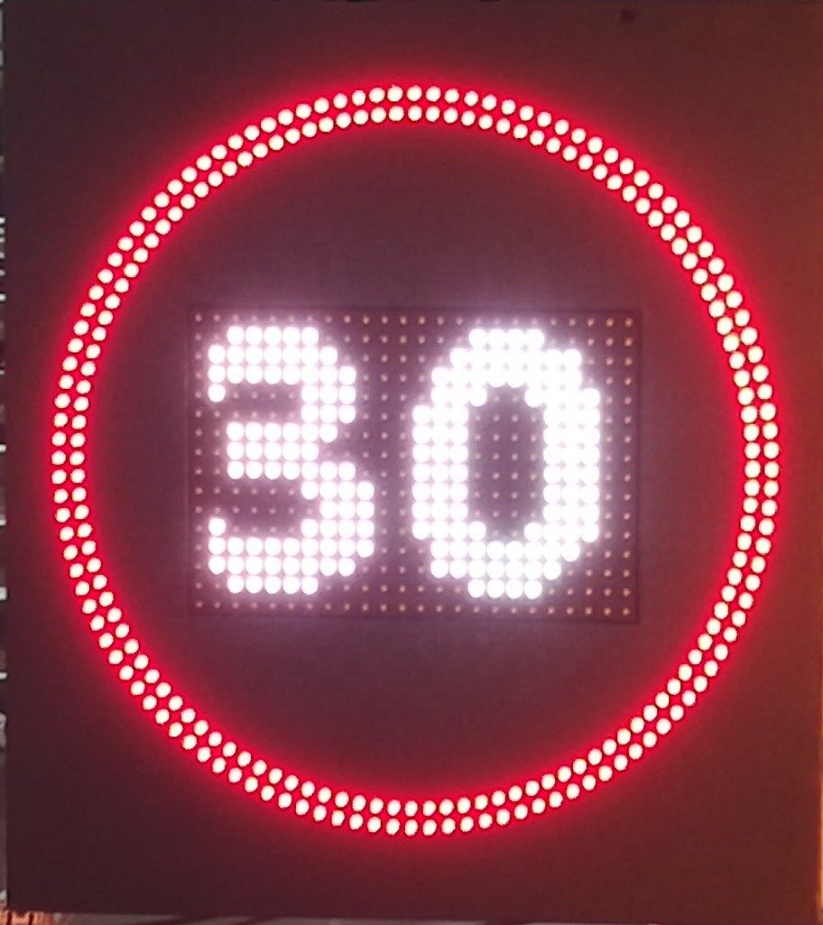 Highway VMS Speed Limit Boards Photo Sensors Virtual Message Sign